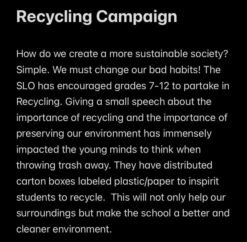 Recycling campaign - The International School of Choueifat – Doha
