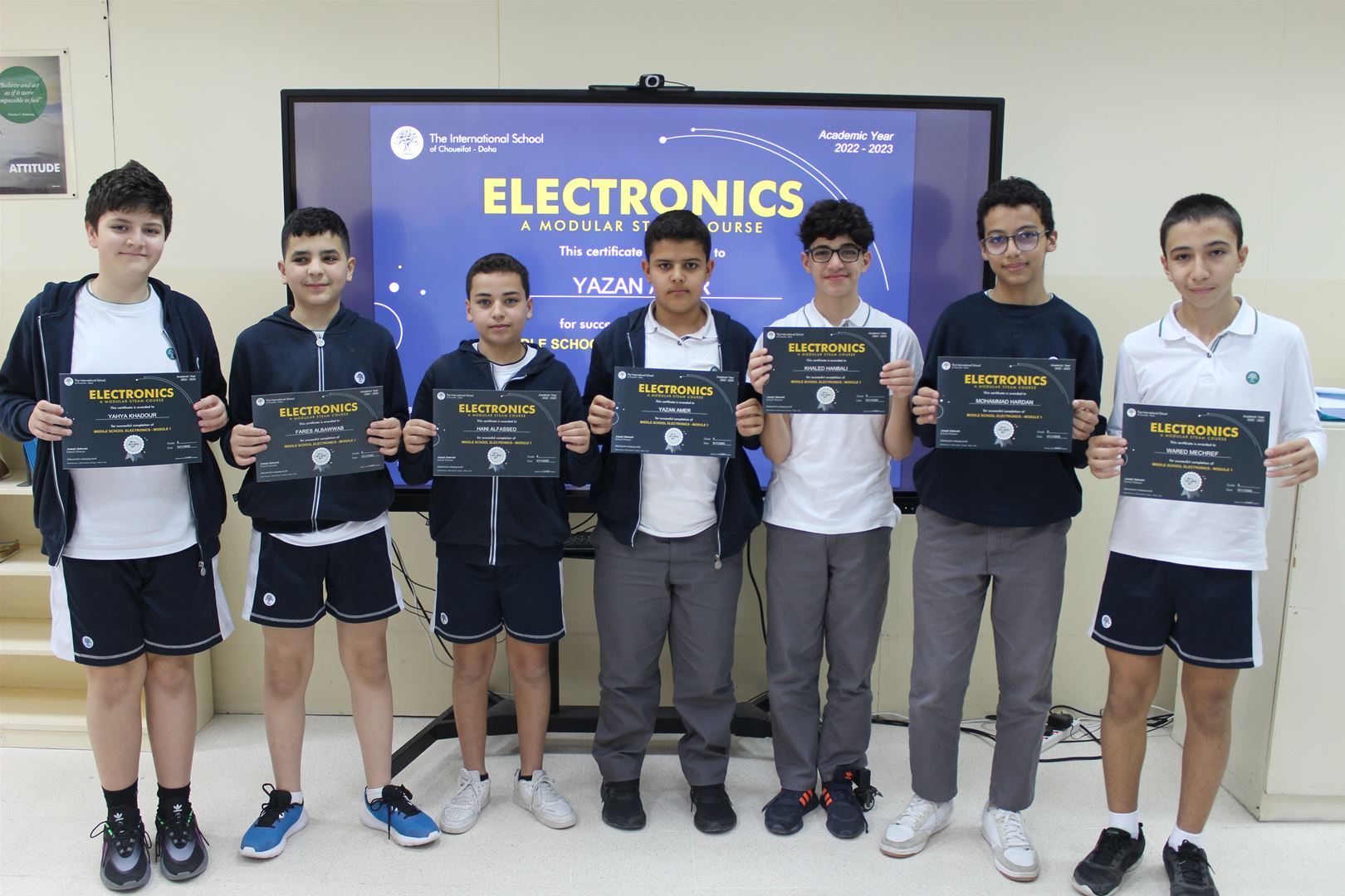 Steam Clubs Certificates T1 - The International School of Choueifat – Doha